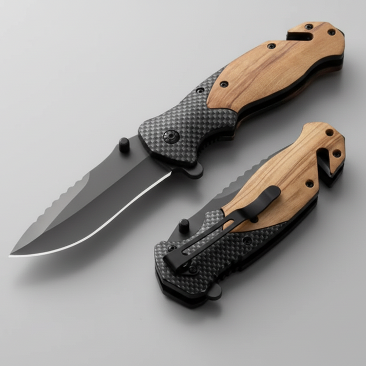 Olive Wood Handle Pocket Knife – MKR Supply